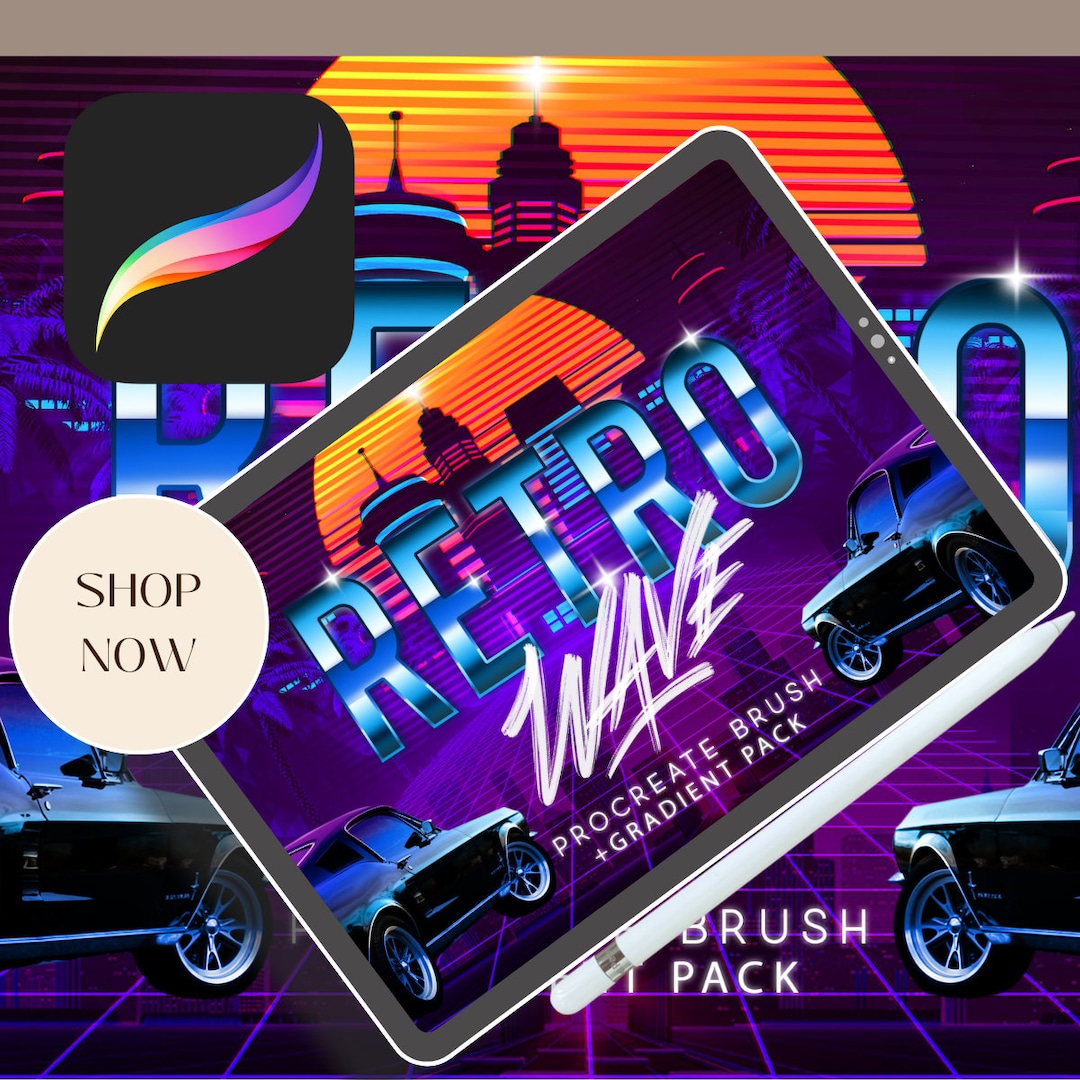 Retro Neon Fonts Bundle Neon Fonts display Fonts Instant Download Party ...