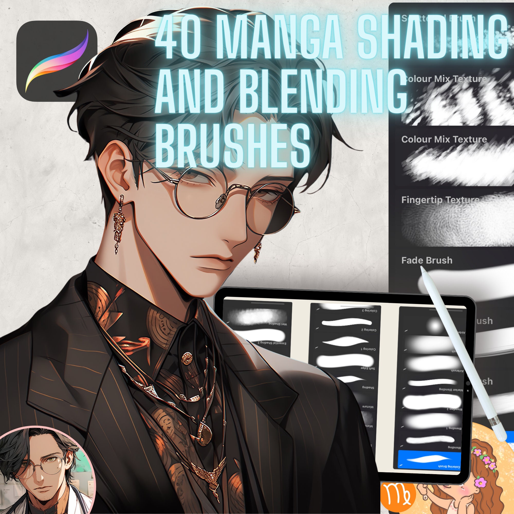 Procreate Blending Brushes, Smudge Brushes Procreate, Blender Brush Set, Procreate Blender ...