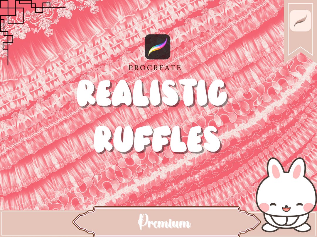 Procreate Ruffles Brushes. Procreate Folds Brushes. Procreate Fashion ...