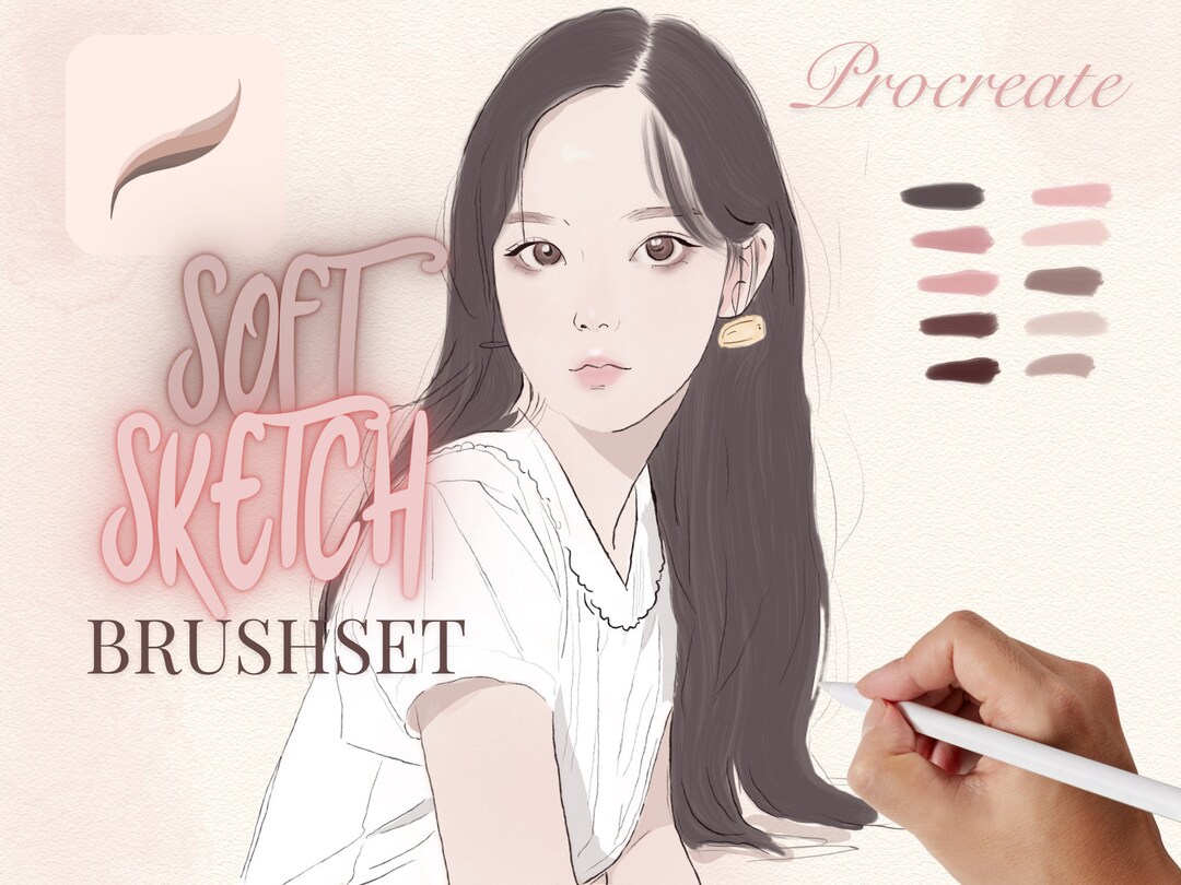 Soft Sketch Brush Set for Procreate Brushes Included for iPad Digital ...