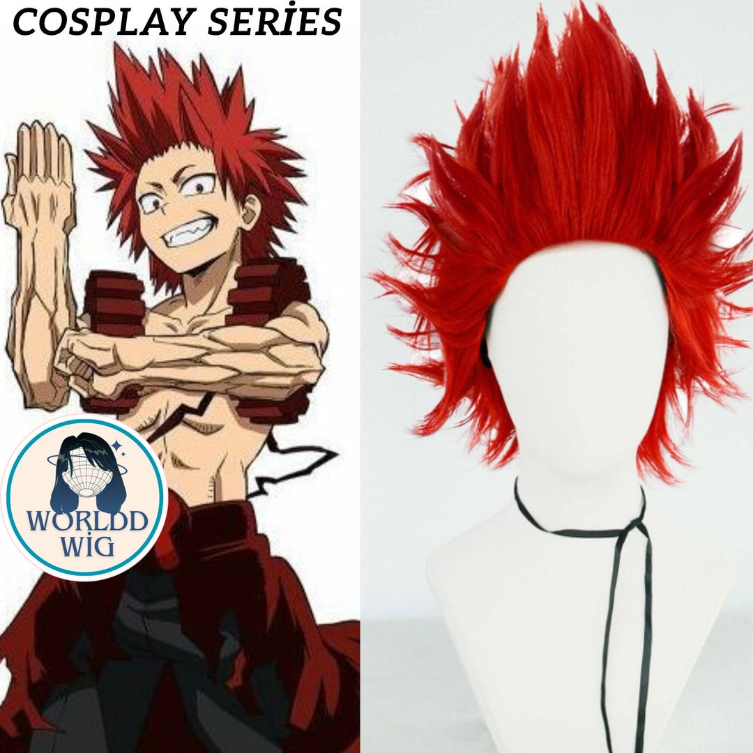 Short Red Spiky Layered Straight Cosplay Wig Men's Wigs Wig Unisex ...
