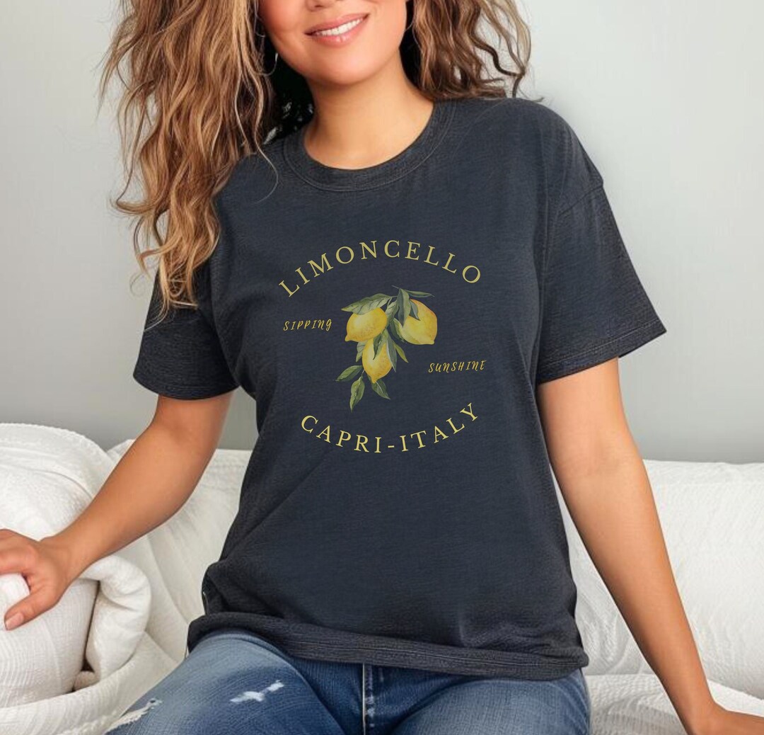 Limoncello Shirt Italy Lemons Shirt Italian Souvenir Shirt Sicily Lemon ...