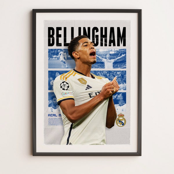Jude Bellingham Poster Jude Poster Real Madrid Print Poster Madrid - Etsy