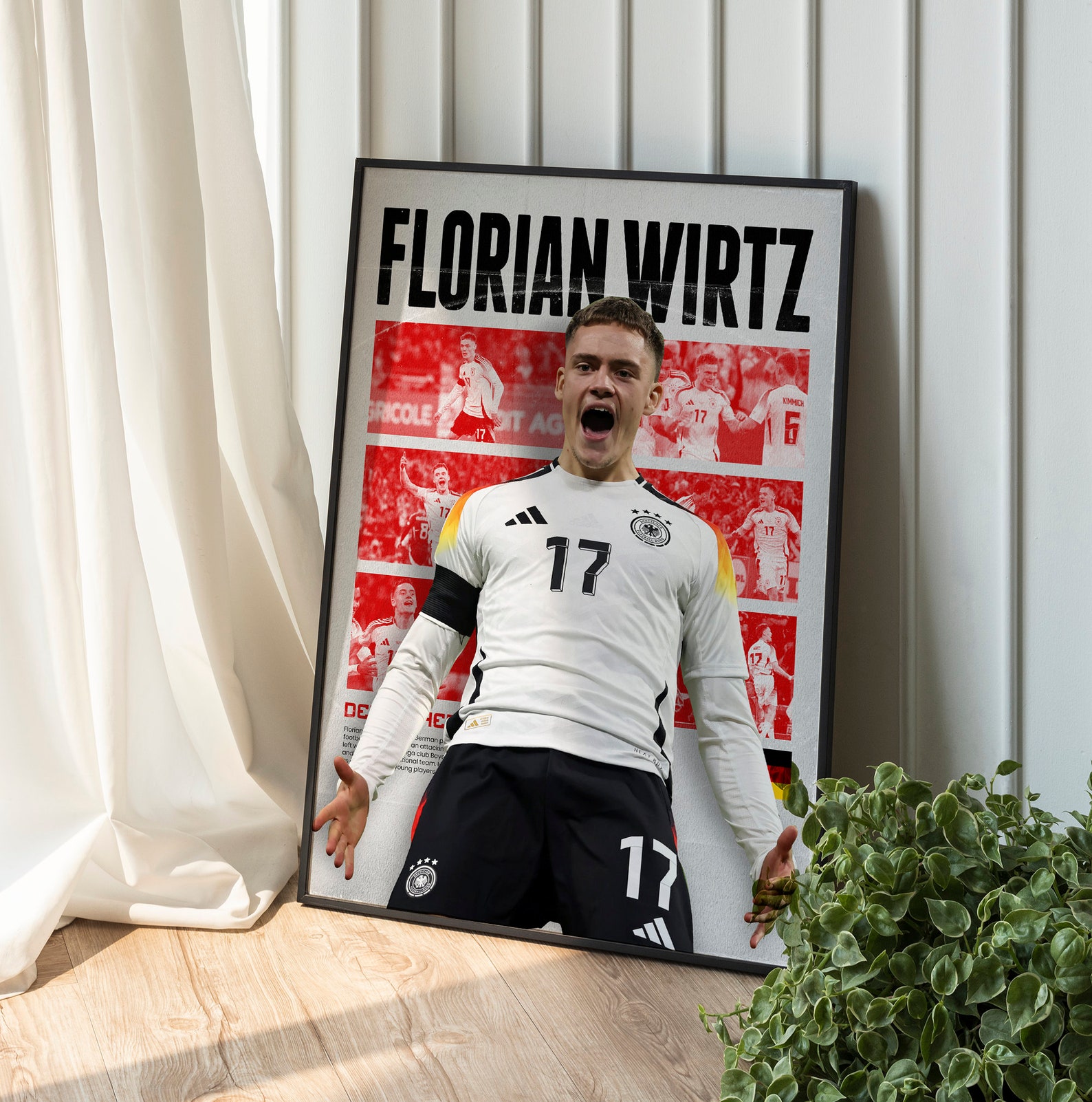 Florian Wirtz Germany Euro 2024, Printable A3 Sport Wall Art, Gift for ...