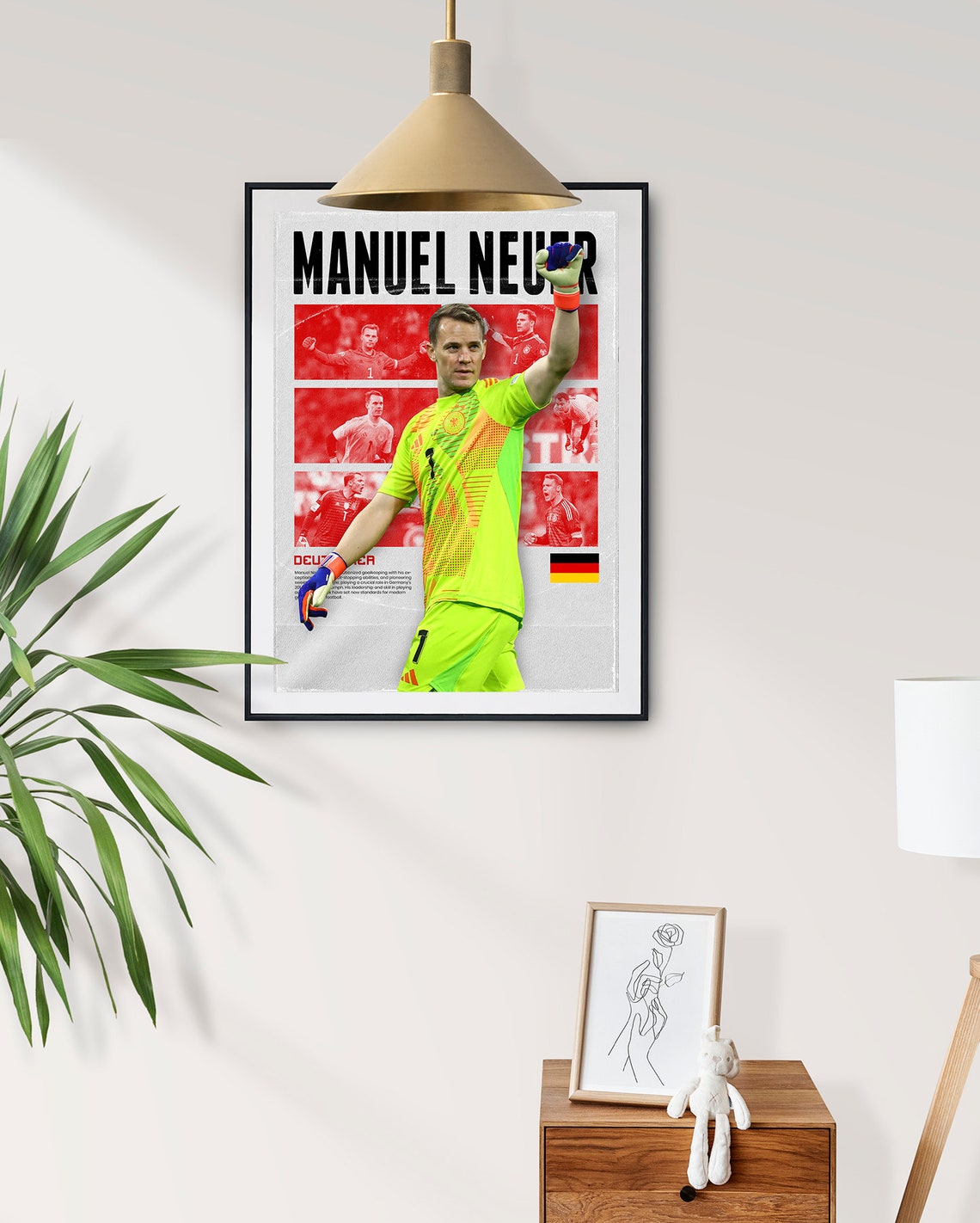 Manuel Neuer Germany Euro 2024, Printable A3 Sport Wall Art, Gift for ...