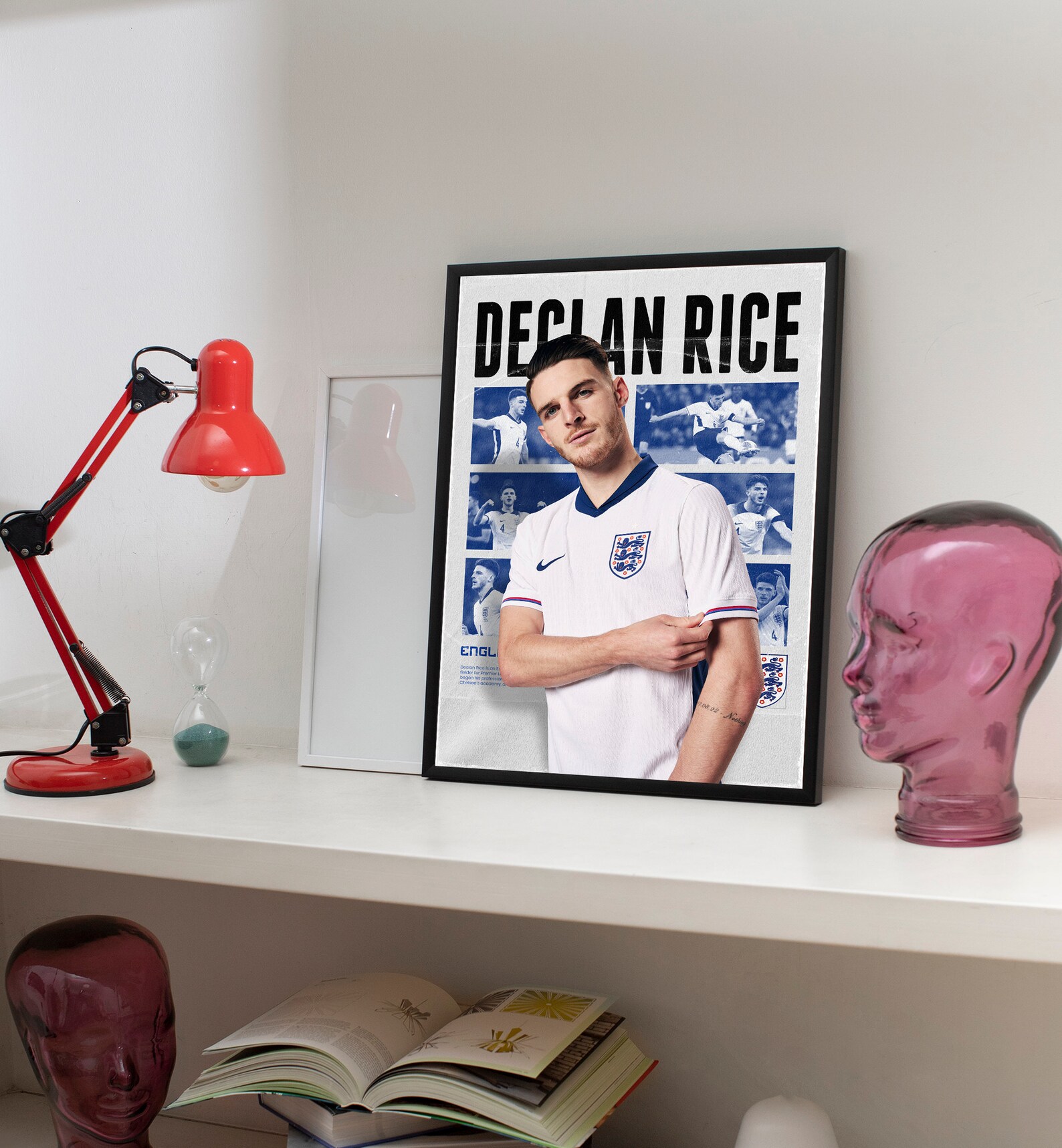 Declan Rice England Euro 2024, Printable A3 Sport Wall Art, Gift for ...