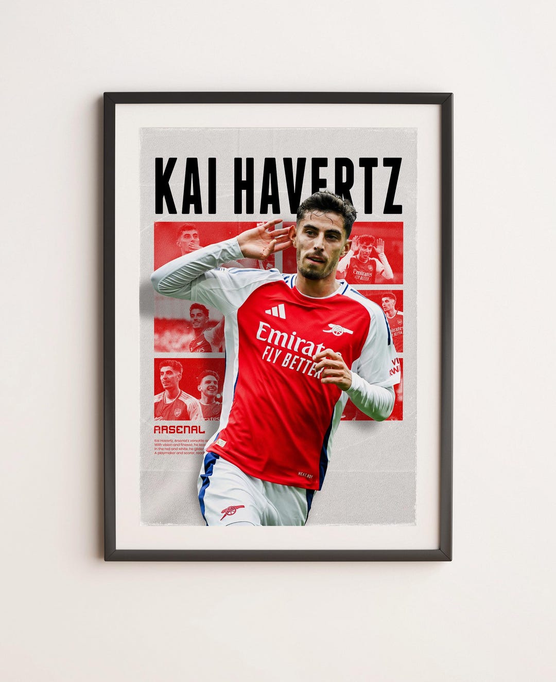 Kai Havertz Arsenal , Printable A3 Sport Wall Art, Gift for Boy, Poster ...