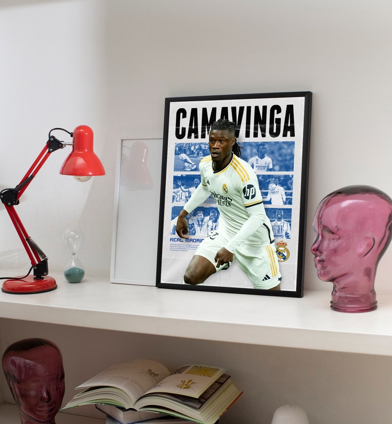 Eduardo Camavinga Real Madrid, Printable A3 Sport Wall Art, Gift for ...