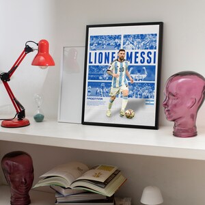 Lionel Messi Argentina, Printable A3 Sport Wall Art, Gift for Boy ...