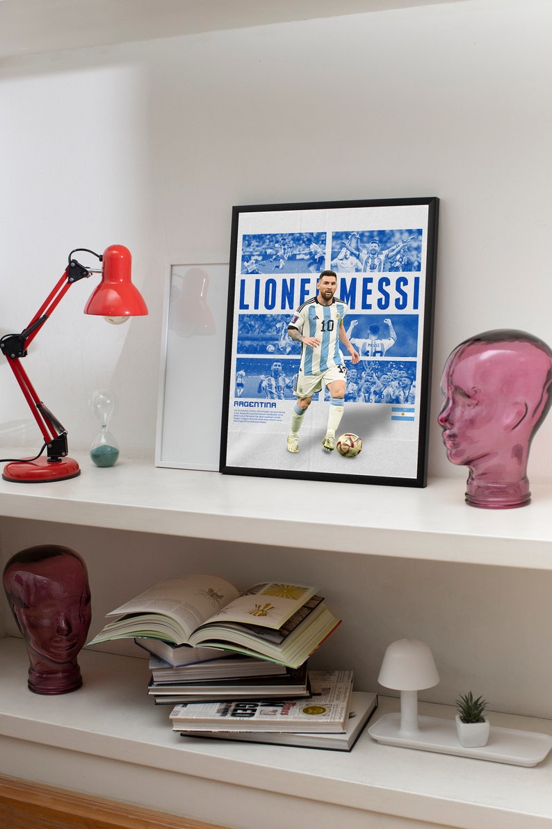 Lionel Messi Argentina, Printable A3 Sport Wall Art, Gift for Boy ...