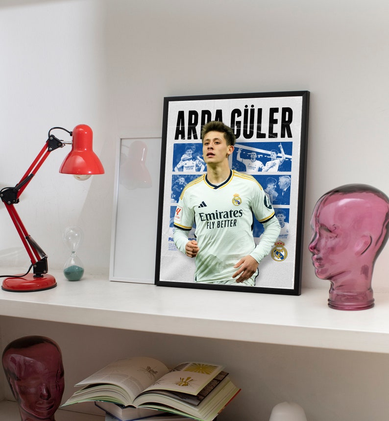 Arda Guler Real Madrid, Printable A3 Sport Wall Art, Gift for Boy ...