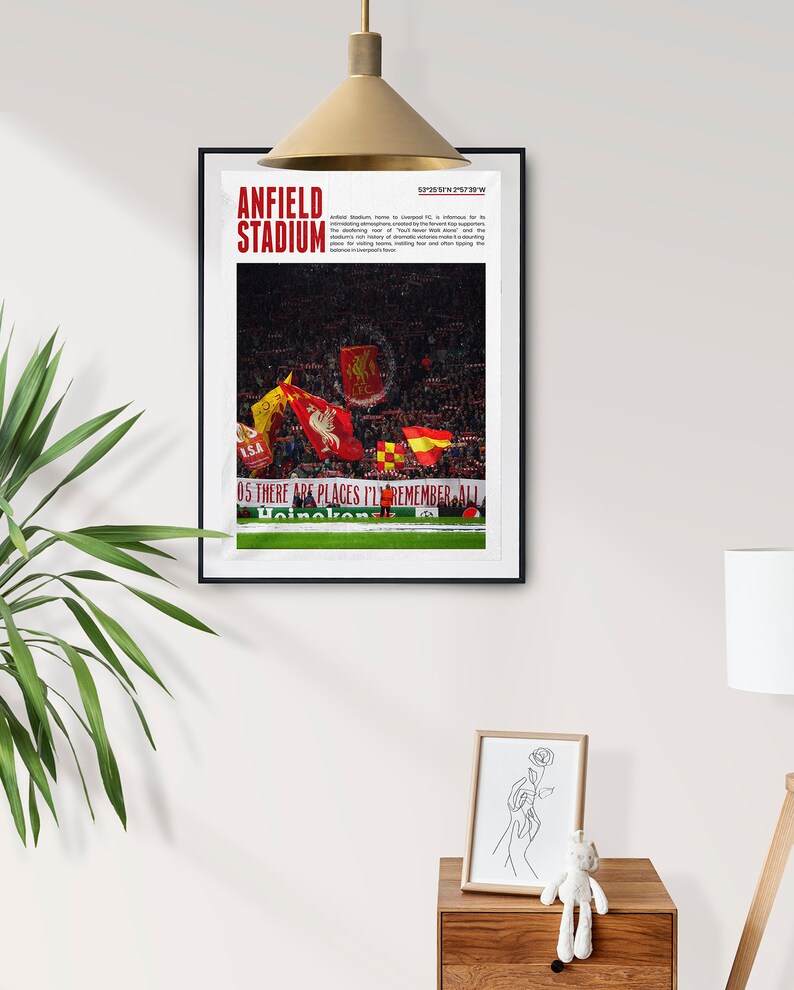 Anfield Liverpool, Printable A3 Sport Wall Art, Gift for Boy, Poster A3 ...