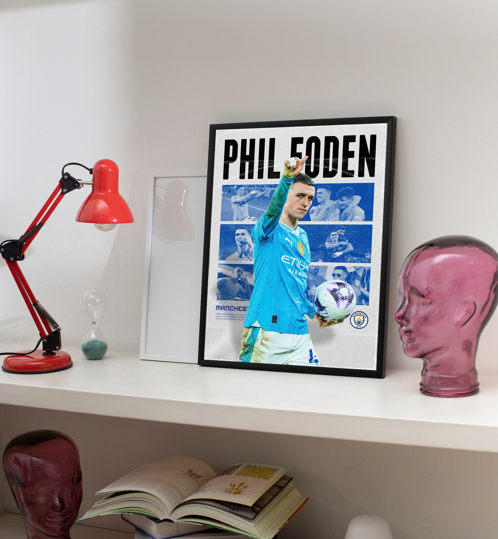 Phil Foden Manchester City, Printable A3 Sport Wall Art, Gift for Boy ...