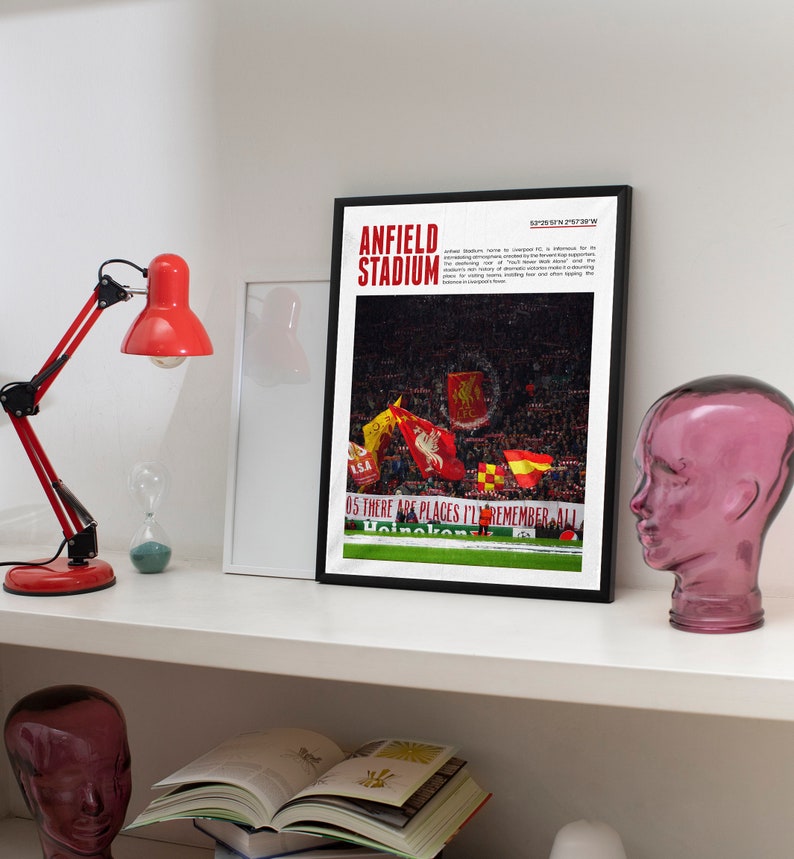 Anfield Liverpool, Printable A3 Sport Wall Art, Gift for Boy, Poster A3 ...