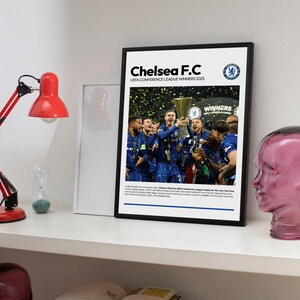 Chelsea Fc Poster Gift, Printable A3 Sport Wall Art, Gift for Boy ...