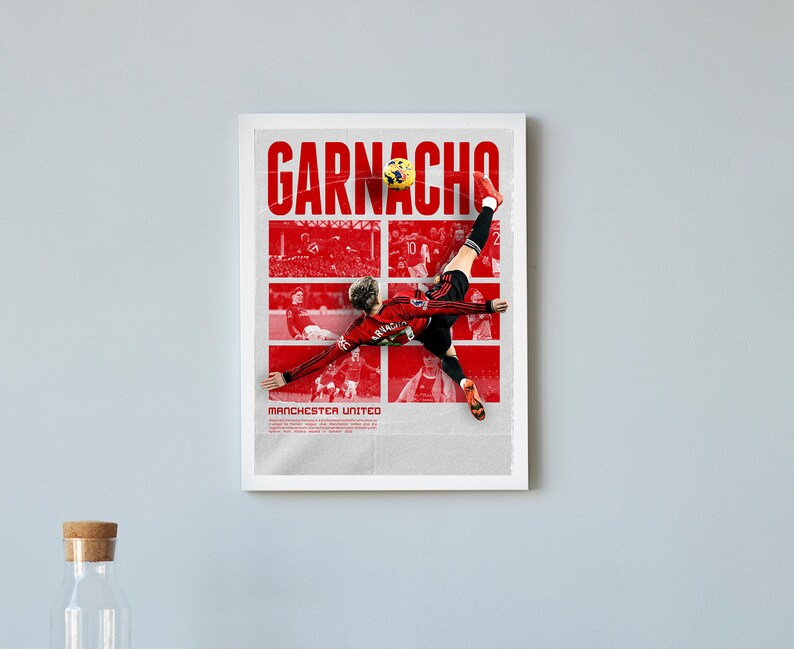 Alejandro Ganarcho Poster, Manchester United, Printable A3 Sport Wall ...