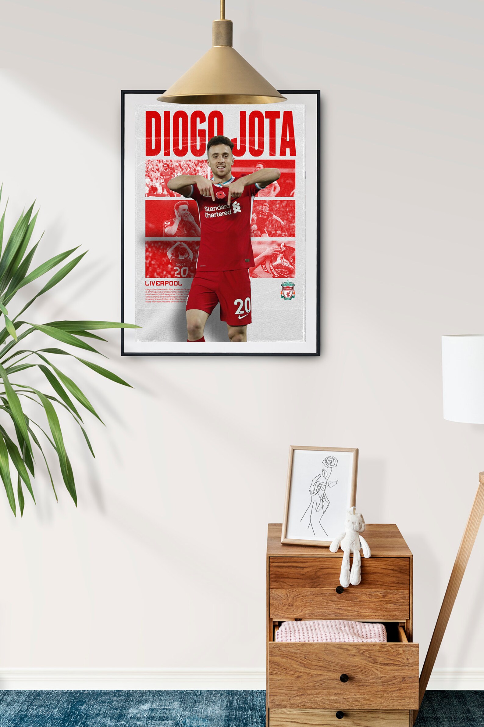 Diogo Jota Liverpool, Printable A3 Sport Wall Art, Gift for Boy, Poster ...