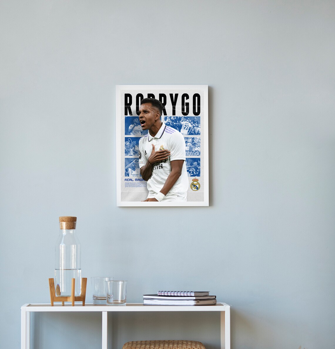 Rodrygo Real Madrid, Printable A3 Sport Wall Art, Gift for Boy, Poster ...