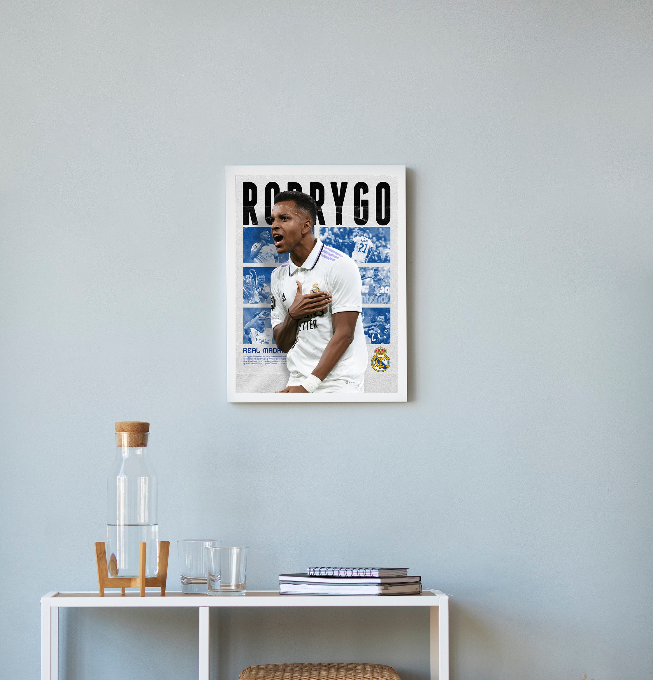 Rodrygo Real Madrid, Printable A3 Sport Wall Art, Gift for Boy, Poster ...
