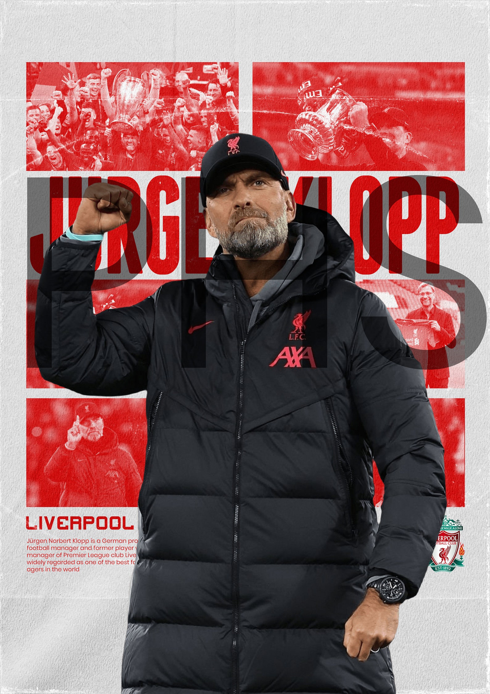 Jurgen Klopp Liverpool, Printable A3 Sport Wall Art, Gift for Boy ...