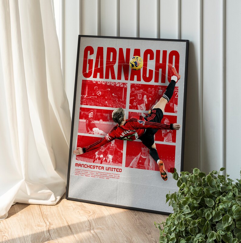Alejandro Ganarcho Poster, Manchester United, Printable A3 Sport Wall ...