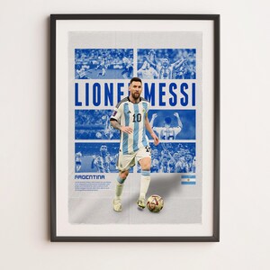 Druckbares Maxi Set von 6 Postern A3, Messi, Ronaldo, Mbappe, Bellingham, Lamine Yamal, Musiala ...