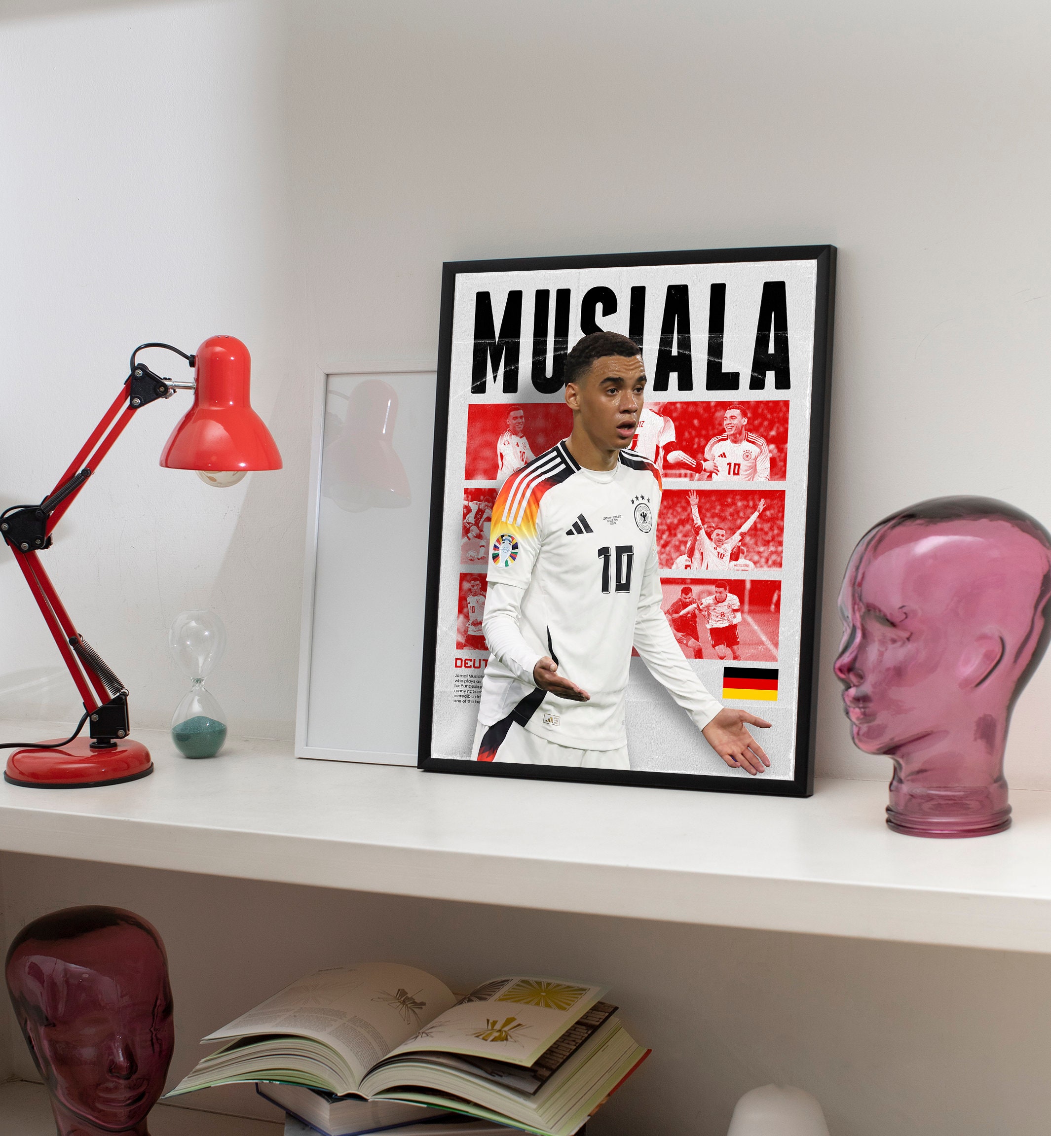 Jamal Musiala Germany Euro 2024, Printable A3 Sport Wall Art, Gift for ...