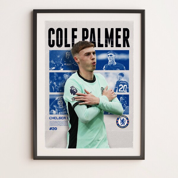 Cole Palmer Poster - Etsy UK