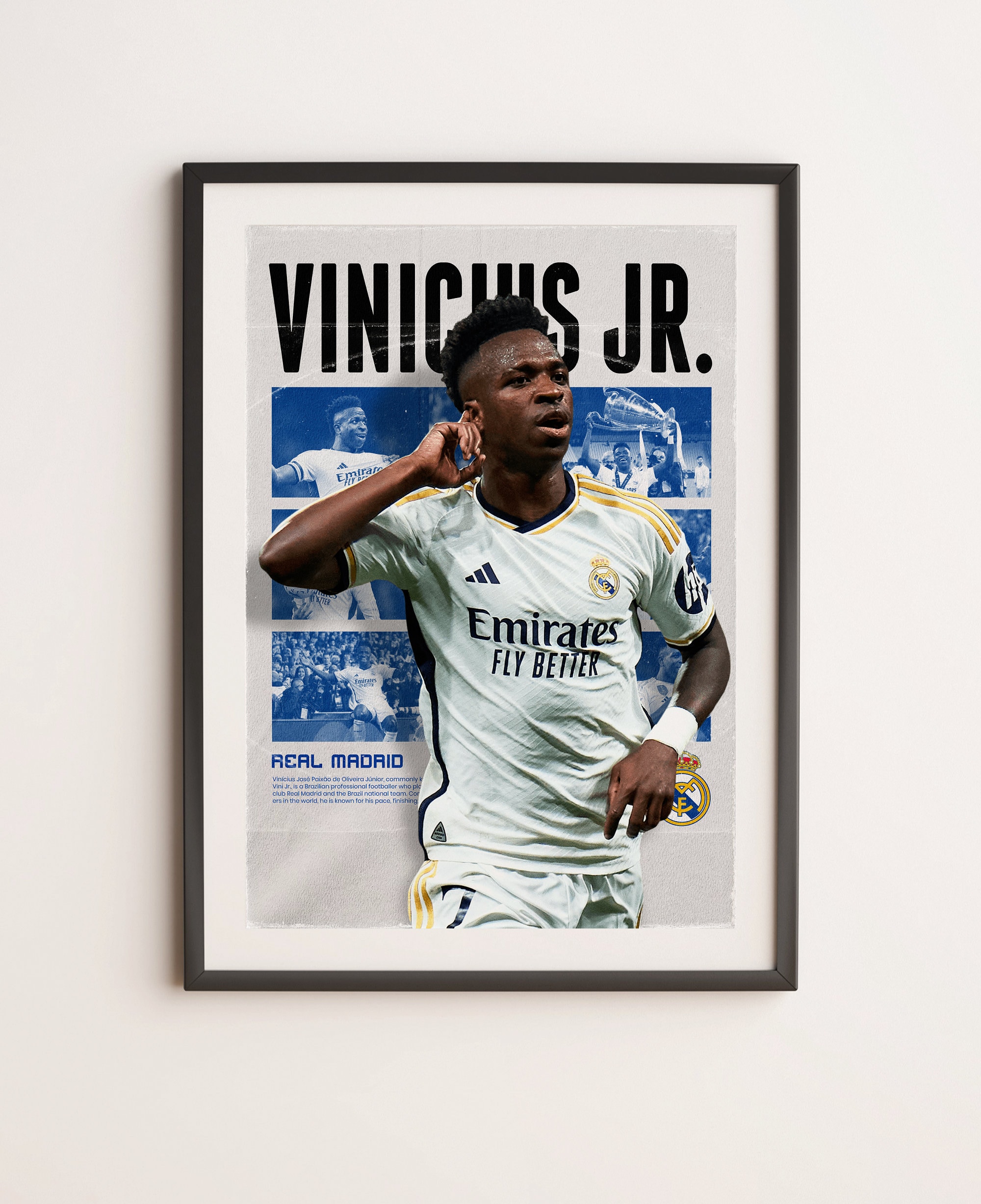 Vinicius Jr Real Madrid, Printable A3 Sport Wall Art, Gift for Boy, Poster A3, Real Madrid Gifts ...