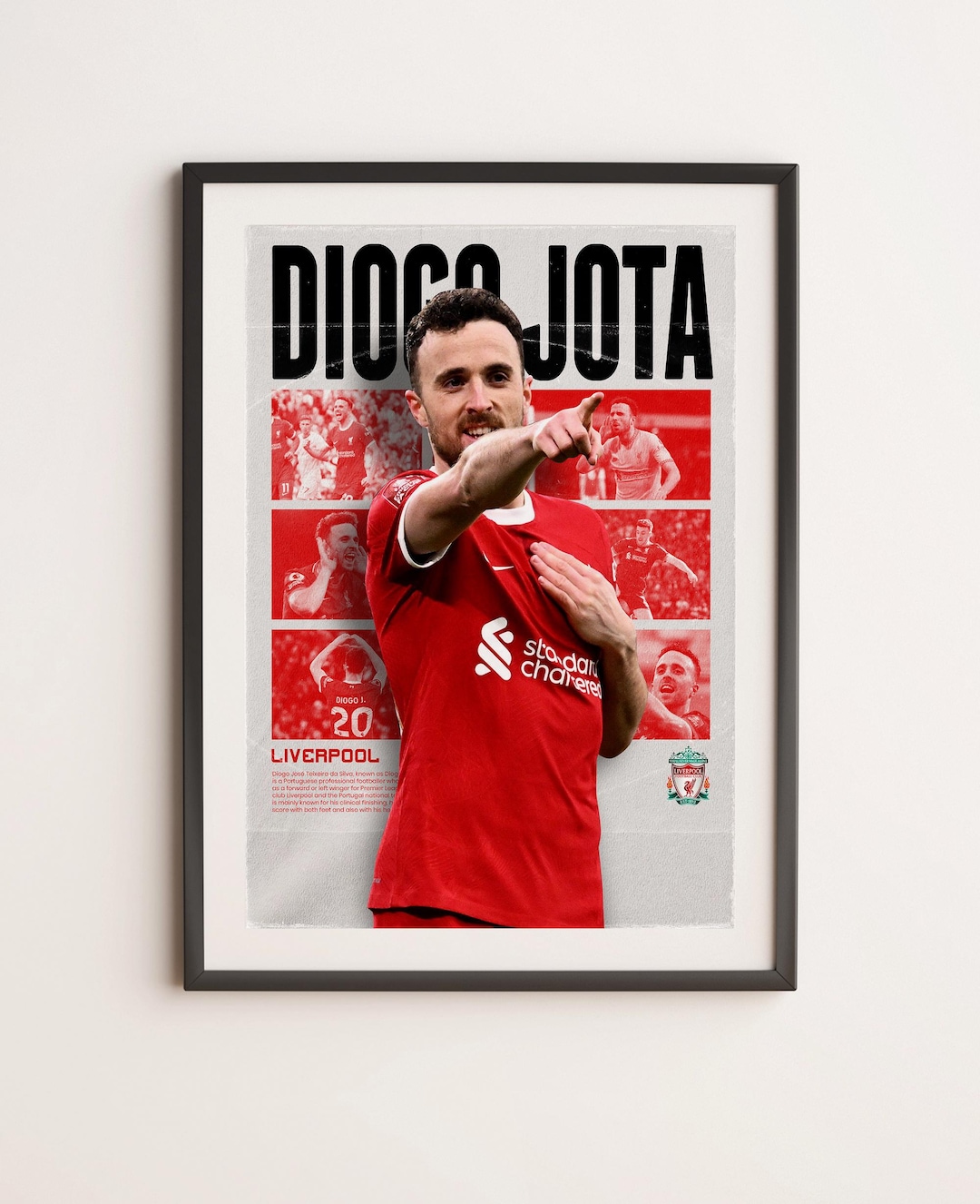 Diogo Jota Liverpool, Printable A3 Sport Wall Art, Gift for Boy, Poster ...