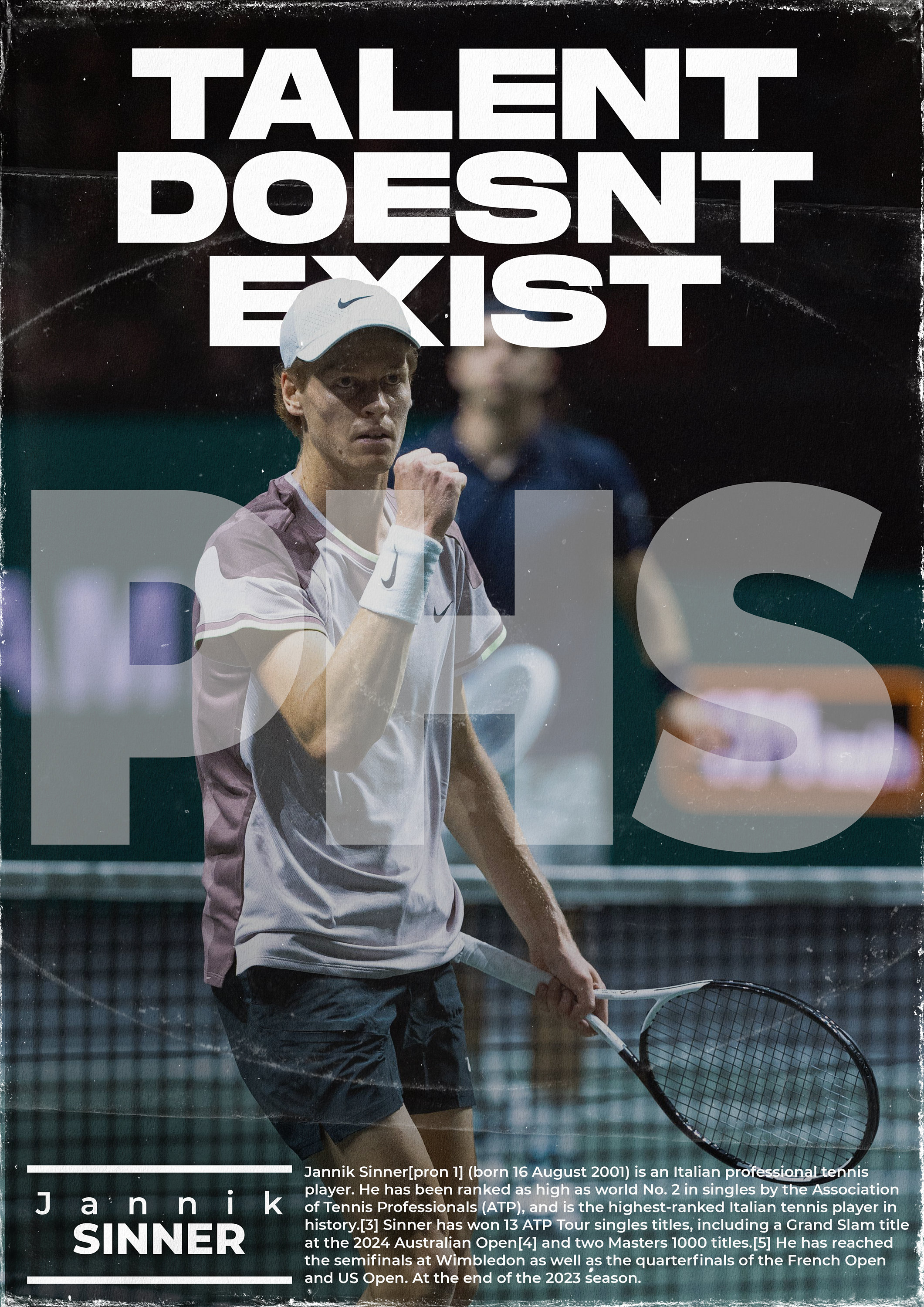 Jannik Sinner, Jannik Sinner Poster, Tennis Wall Art, Sport Wall Art ...