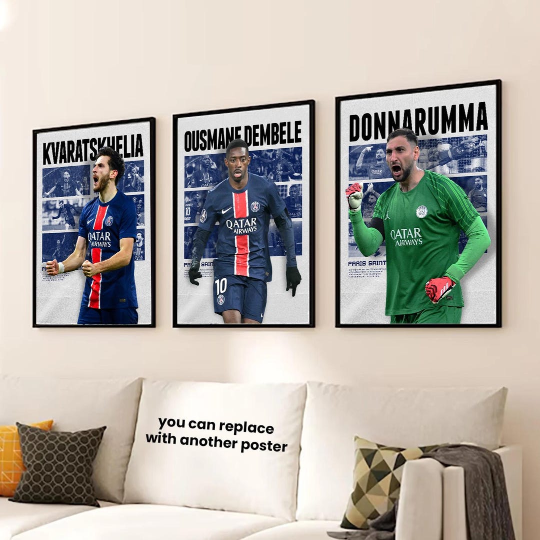 Ousmane Dembele, Kvaratskhelia, Donnarumma Paris Saint Germain ...