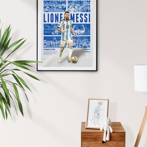 Lionel Messi Argentina, Printable A3 Sport Wall Art, Gift for Boy ...