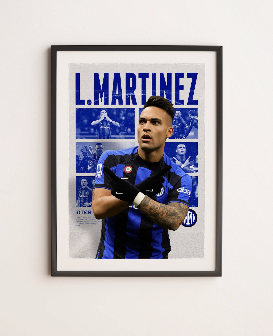 Lautaro Martinez Inter Milan Poster, FC Internazionale Milano Poster ...