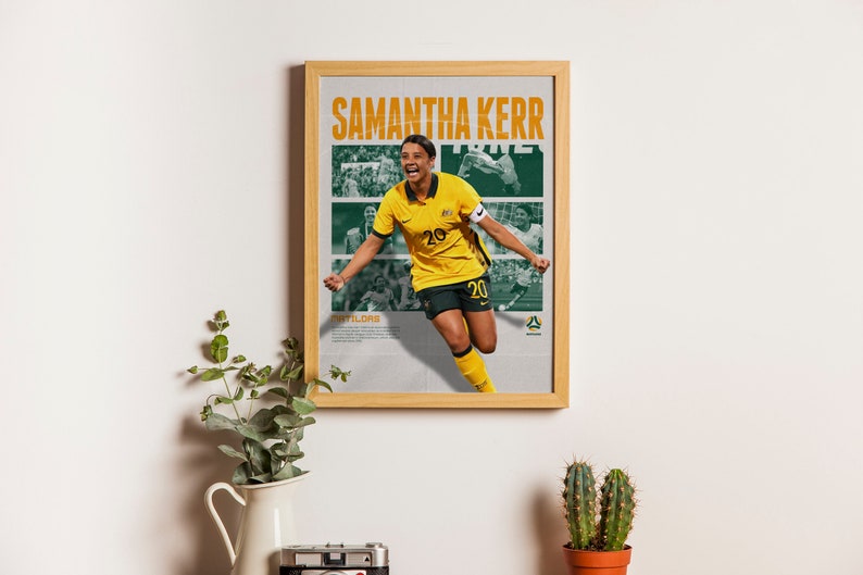 Samantha Kerr Australia, Woman Football, Women Soccer Player, Printable ...