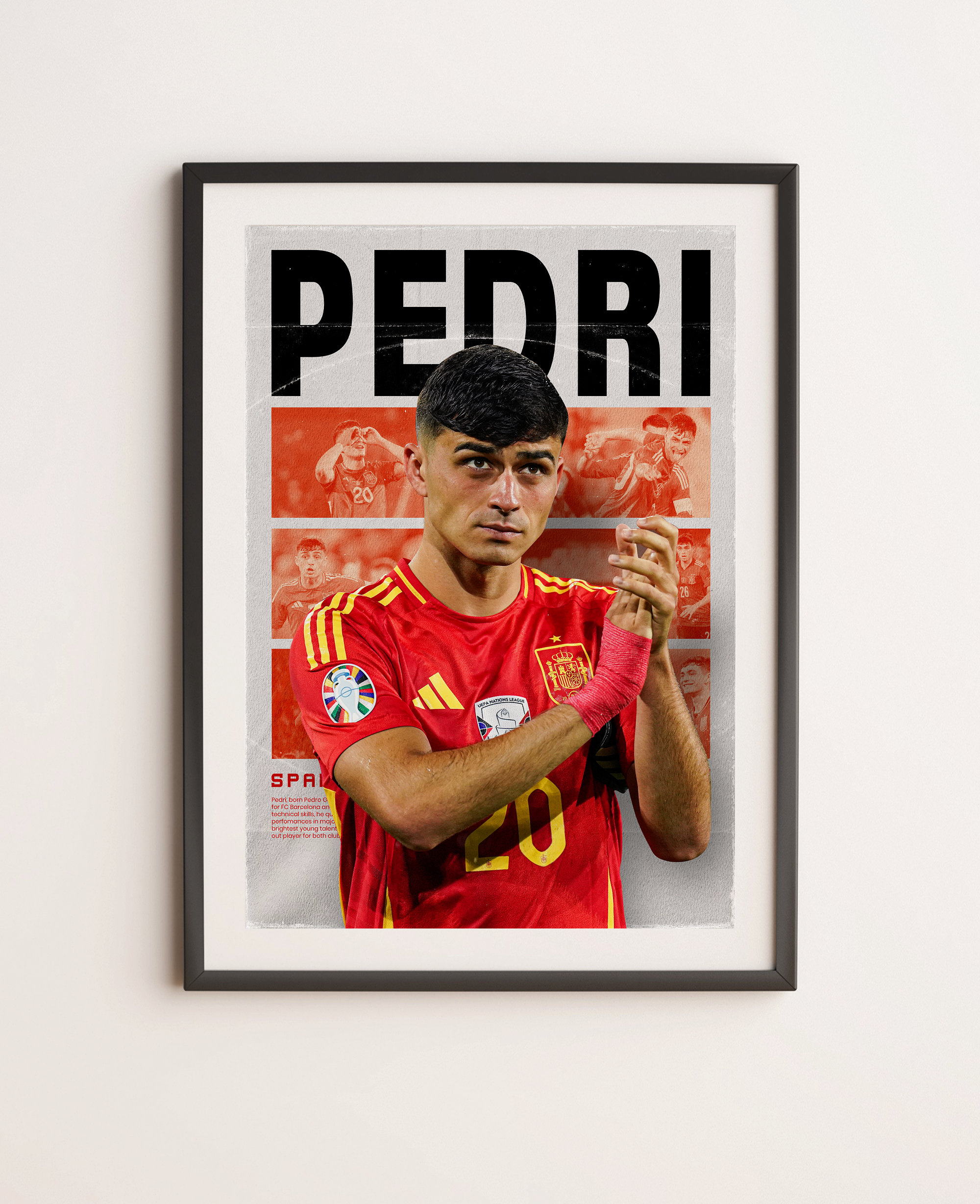Pedri Spain, FC Barcelona, Printable A3 Sport Wall Art, Gift for Boy ...