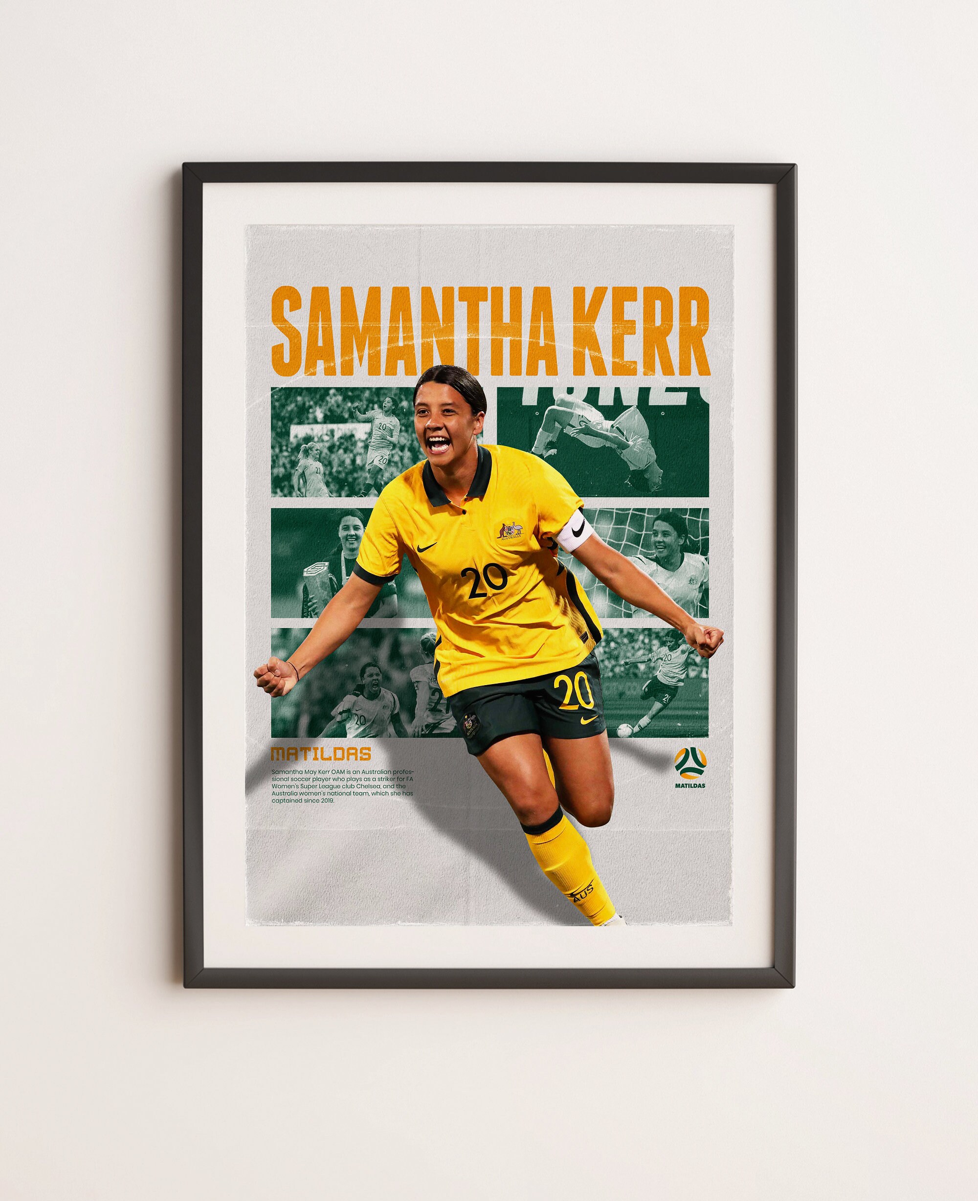 Samantha Kerr Australia, Woman Football, Women Soccer Player, Printable ...