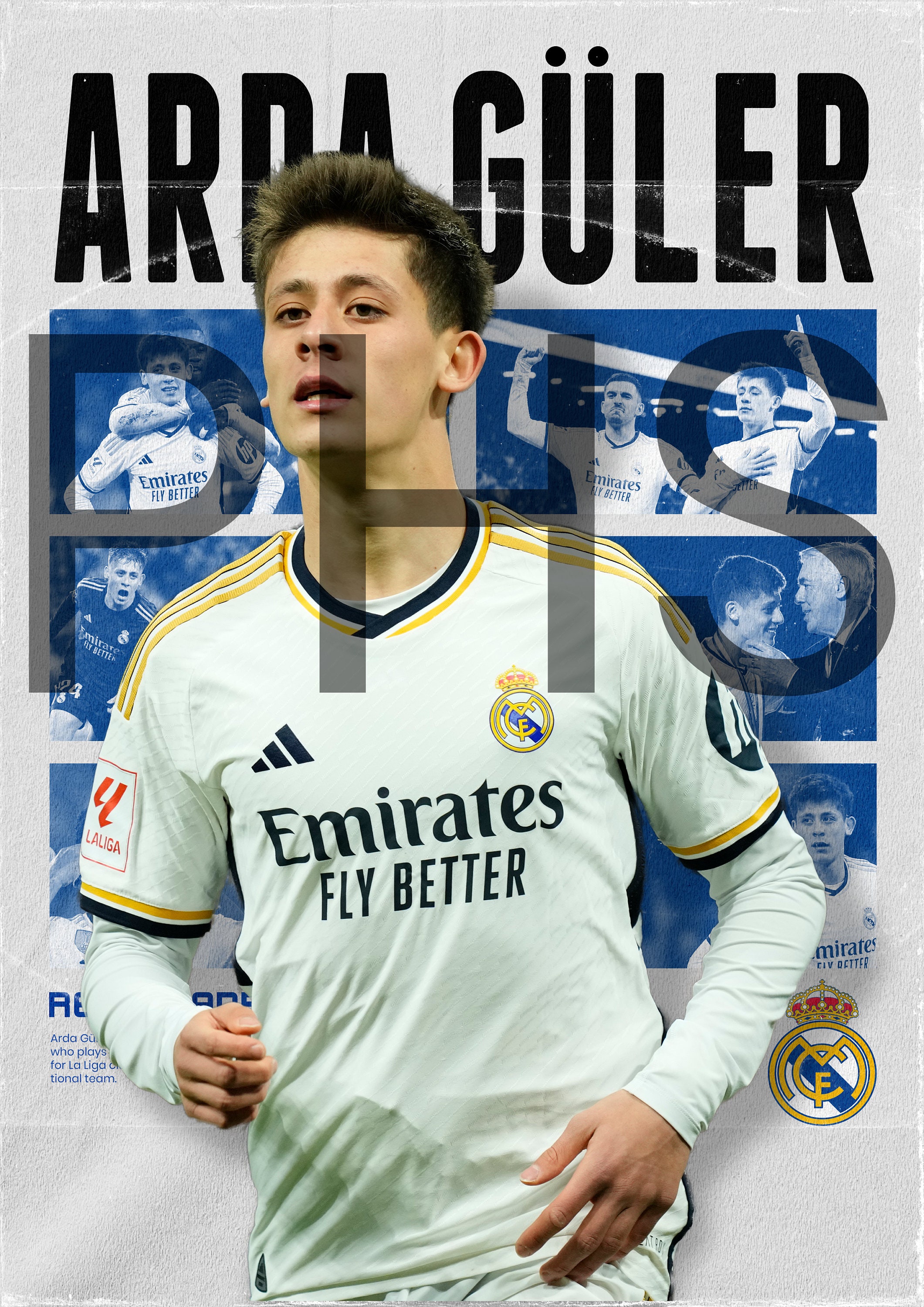 Arda Guler Real Madrid, Printable A3 Sport Wall Art, Gift for Boy ...