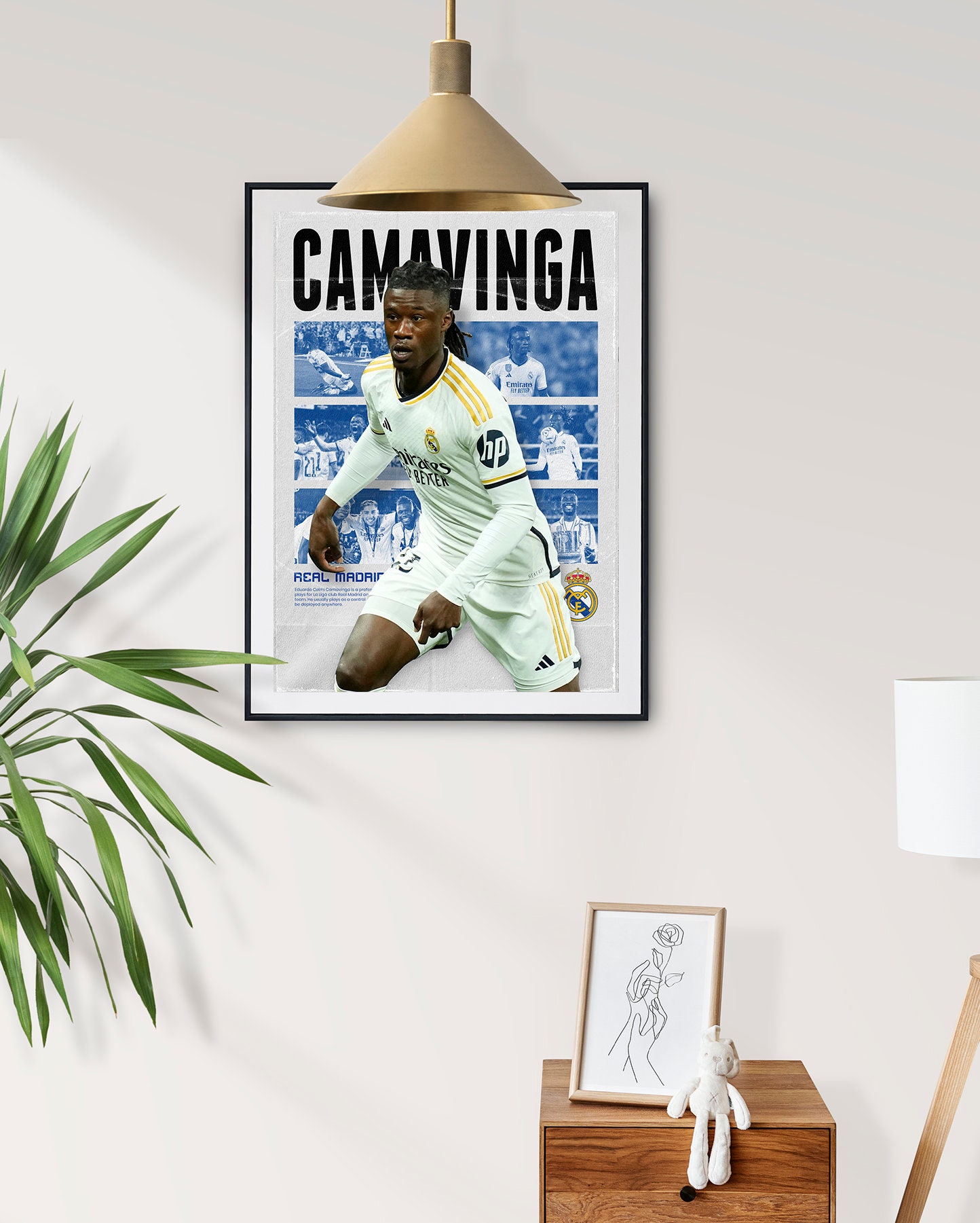Eduardo Camavinga Real Madrid, Printable A3 Sport Wall Art, Gift for ...