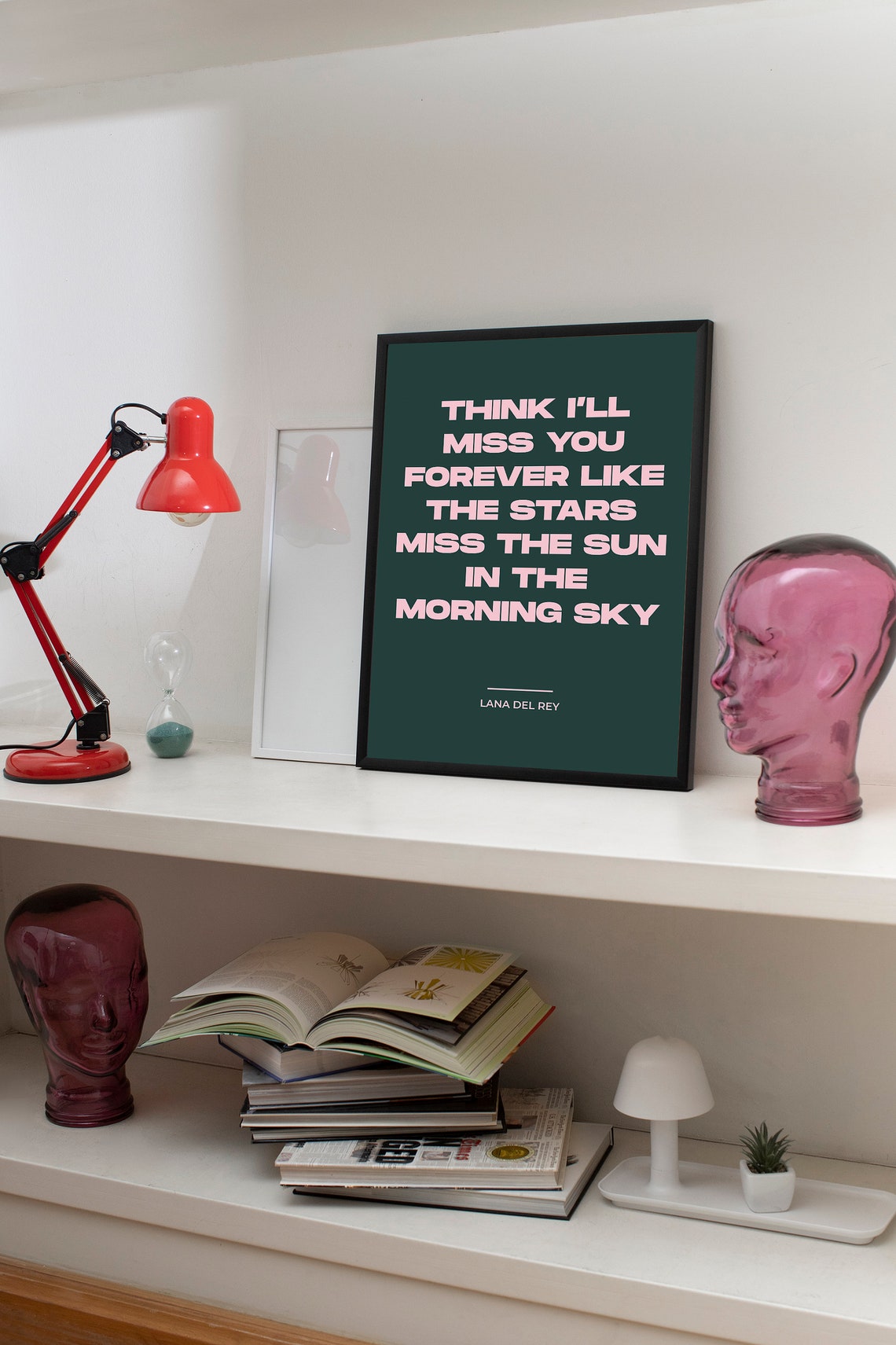 Lana Del Rey Lyrics Music Poster, Affirmation Quote Wall Art ...