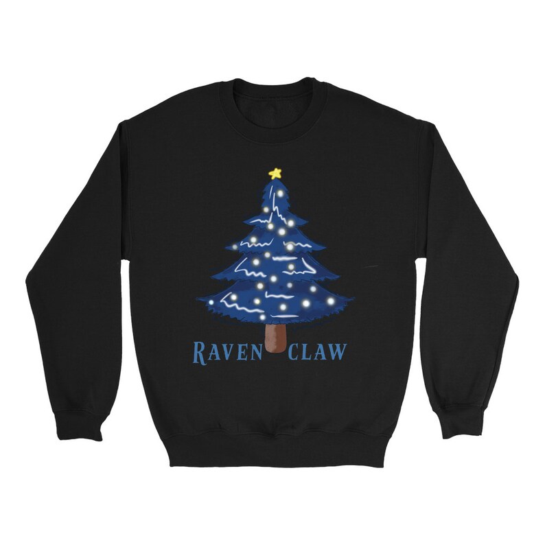 Ravenclaw Harry Potter Winter Tree Sweatshirt: Women's Men's Unisex ...