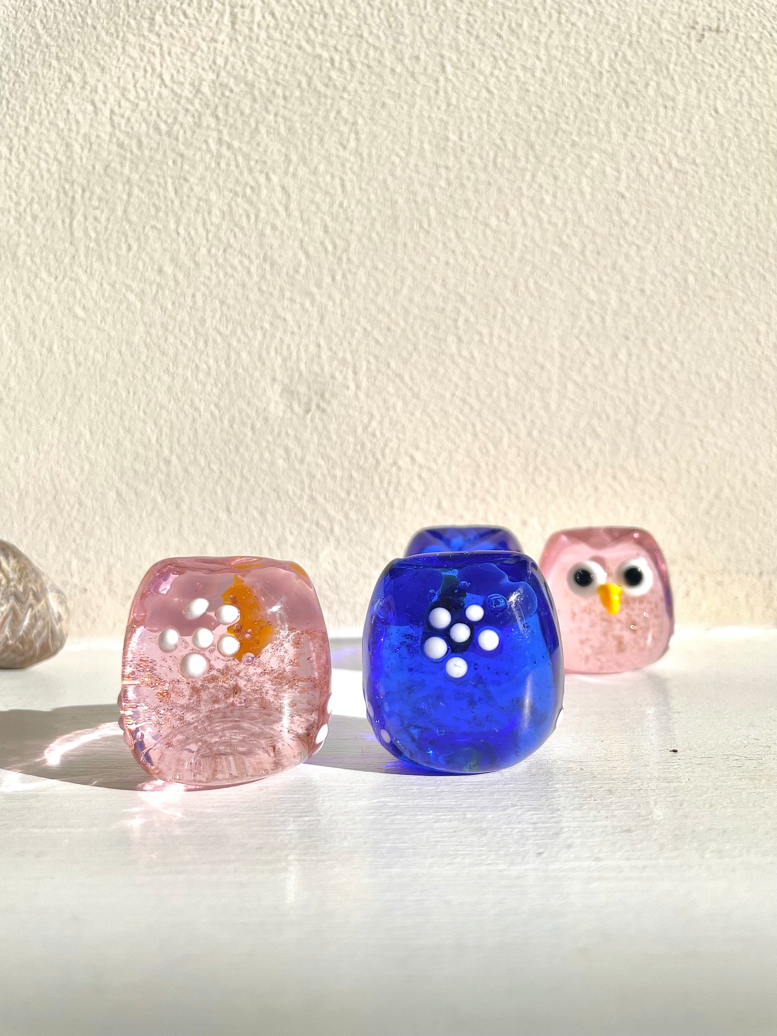 Handmade Glass Owl Miniature Owl Gift Pocket Hug Owl Micro - Etsy