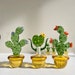 Glass Cactus, Handmade Glass Potted Plants, Mini Glass Succulent, Fused ...