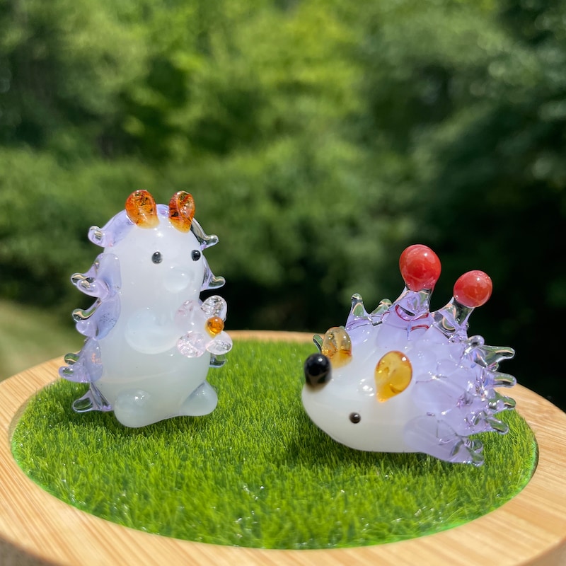 Glass Hedgehog - Etsy