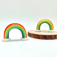 Rainbow Transparent Overlay 6” Square in Wood Stand - Etsy