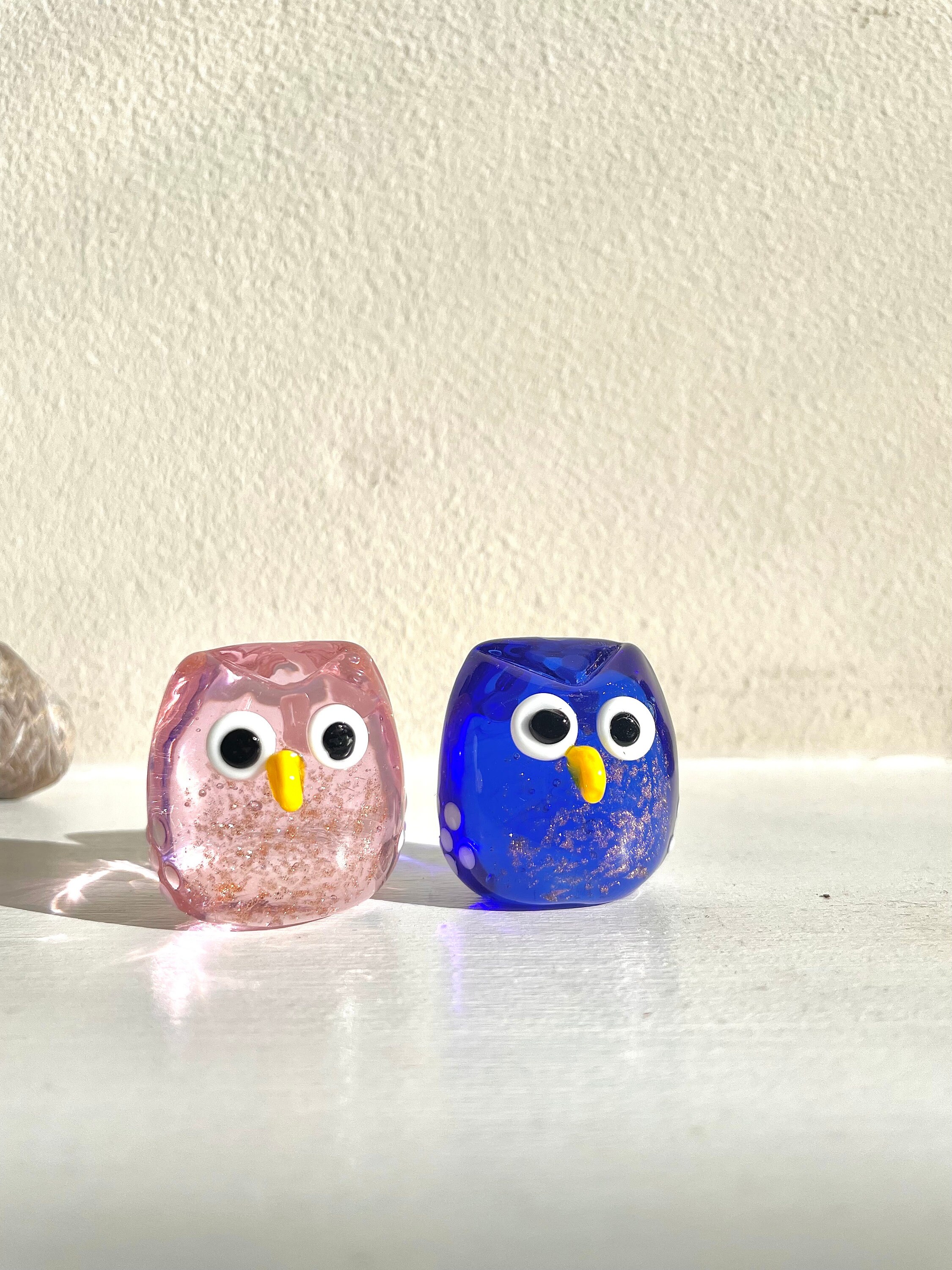 Handmade Glass Owl Miniature Owl Gift Pocket Hug Owl Micro - Etsy