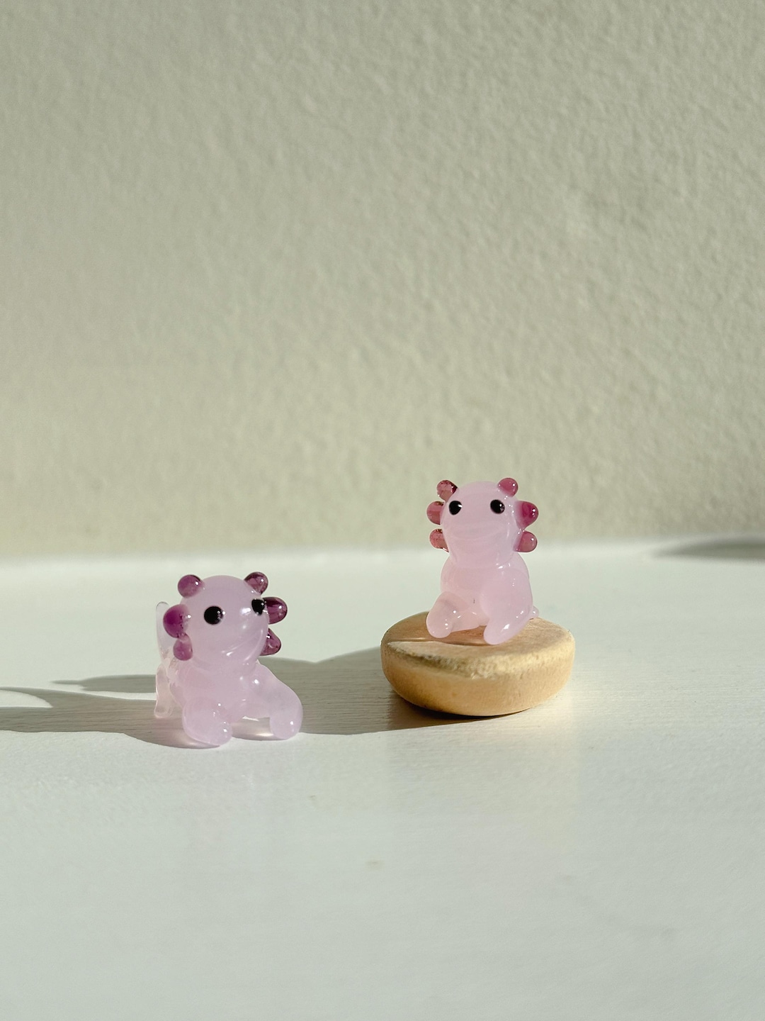 Glass Baby Axolotl Figurines Glass Miniature, Collectible Glass Axolotl ...