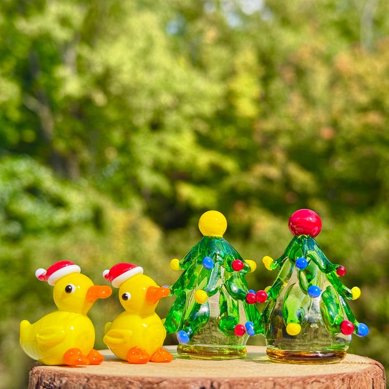 Mini Glass Ducks - Etsy