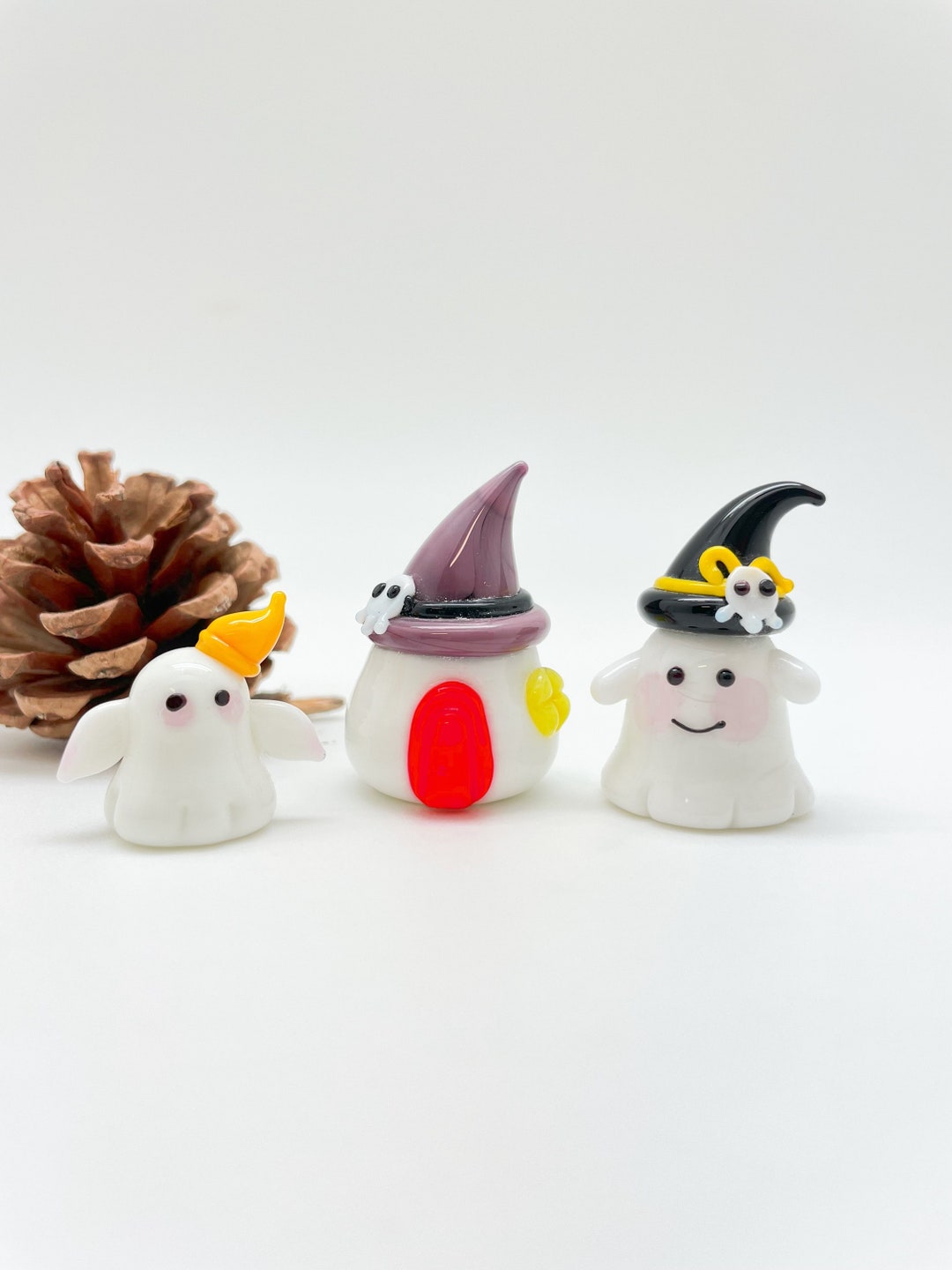 Handmade Halloween Ghost Miniature: Spooky Fall Decor - Etsy