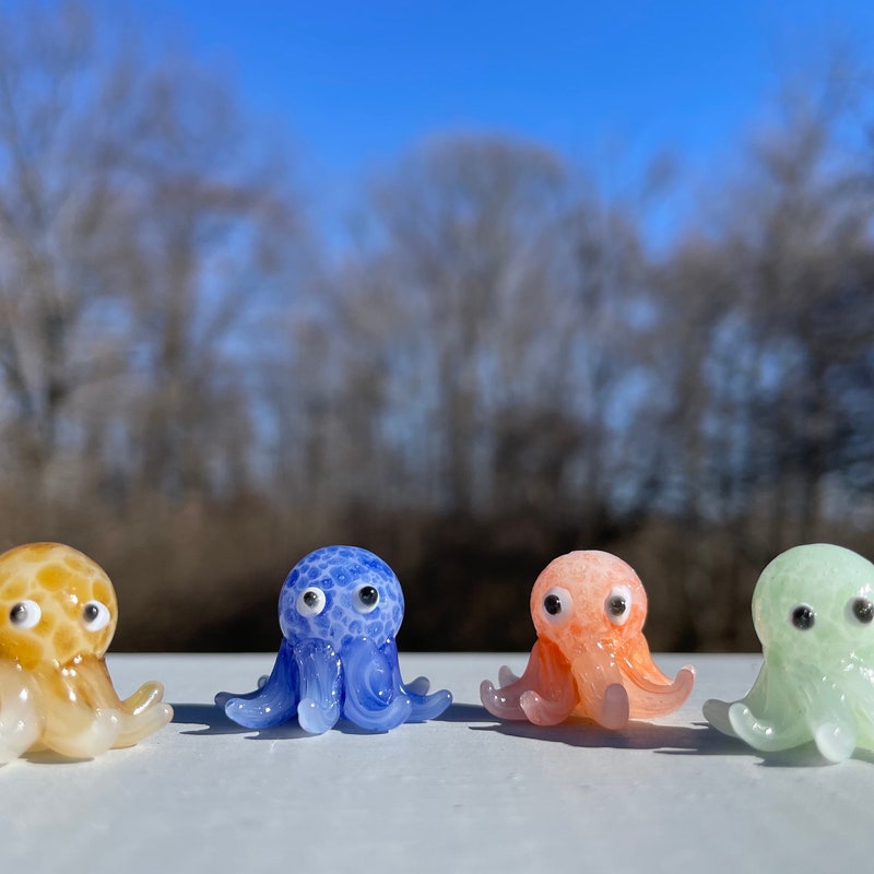 Blown Glass Squids - Etsy